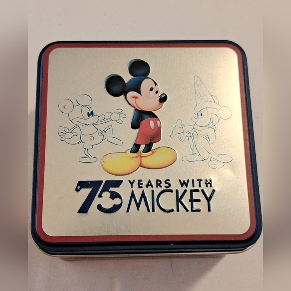 Disney | Other | Disney 75 Years With Mickey Collectible Small Square ...